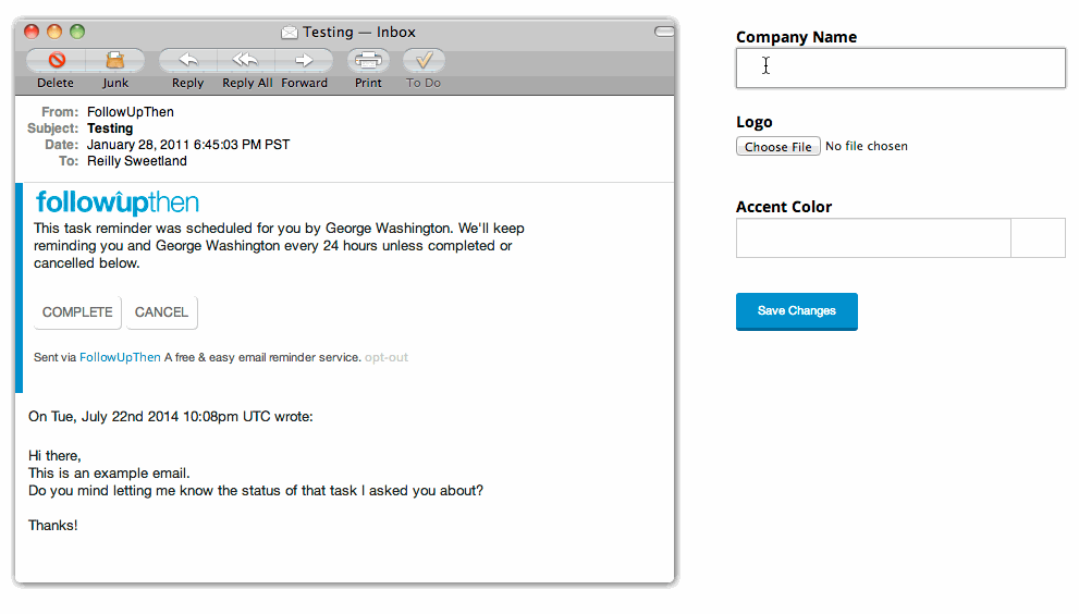Can I remove FollowUpThen branding from my followup footer ...